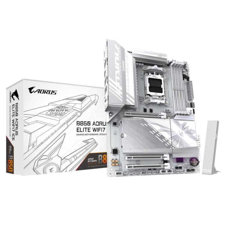 GIGABYTE B850 AORUS ELITE WIFI7 ICE AMD B850 Chipset Socket AM5 ATX ...