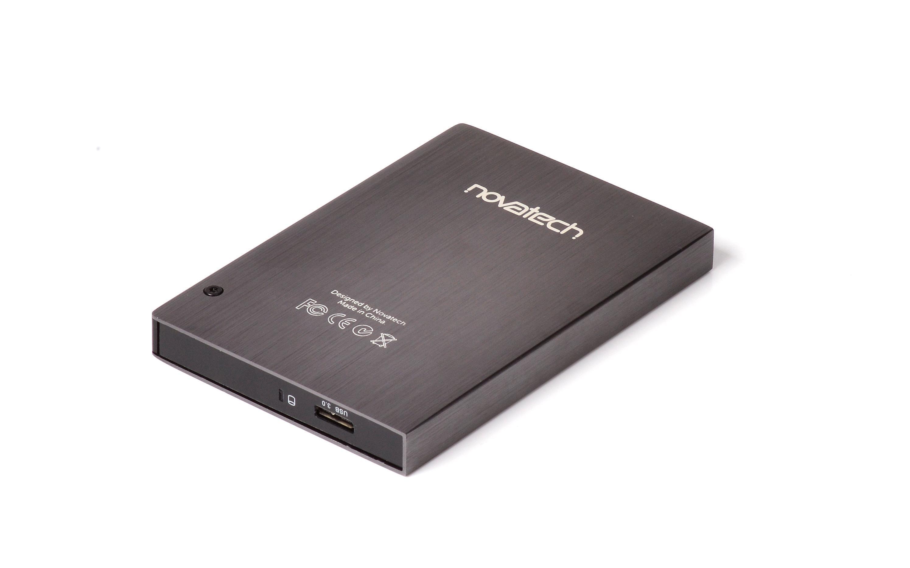 Novatech 2.5" Tool Free SATA HDD/SSD Enclosure USB 3.0 - Grey | 2595US3-GY