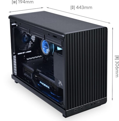 Lian Li A3 mATX Micro Form Factor Case - Wood Black - A3- mATX-MD Black ...
